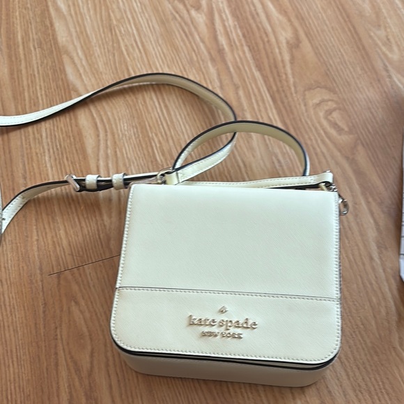 kate spade | Bags | Kate Spade Light Yellow Crossbody Bag With ...